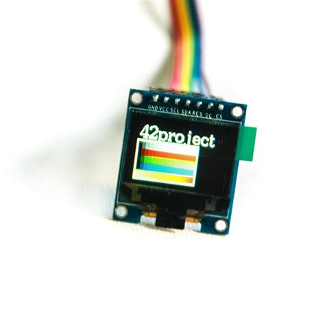 OLED Farbdisplay mit 65000 Farben über SPI mit dem Arduino UNO