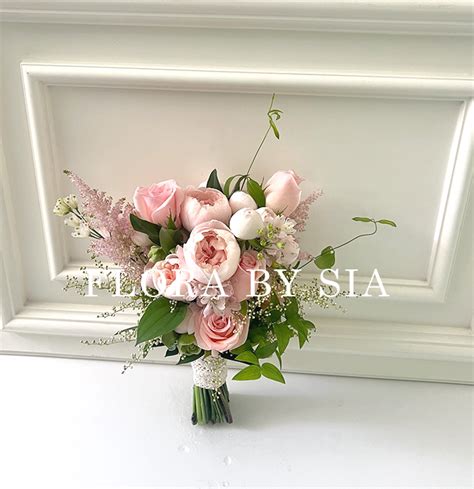 W 255 연핑크 장미 믹스부케 Board1 플로라바이시아