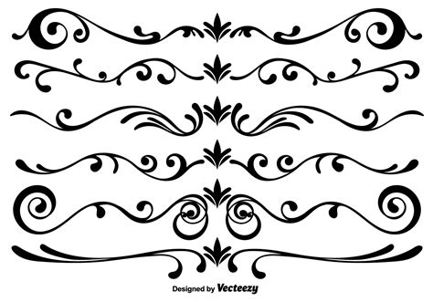 Vector Scrollwork Elements Download Free Vector Art Stock Graphics And Images