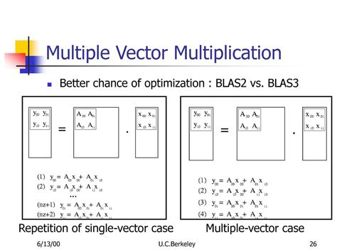 vector multiplication at collection of vector