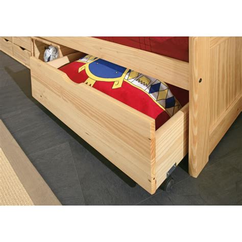 Lit Banquette Contemporain En Pin Massif Naturel Alonzo Matelpro