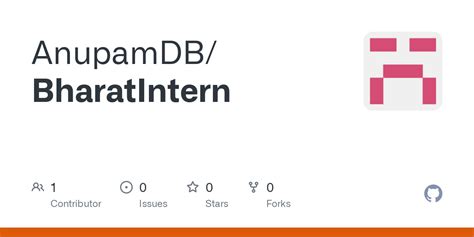 Github Anupamdbbharatintern
