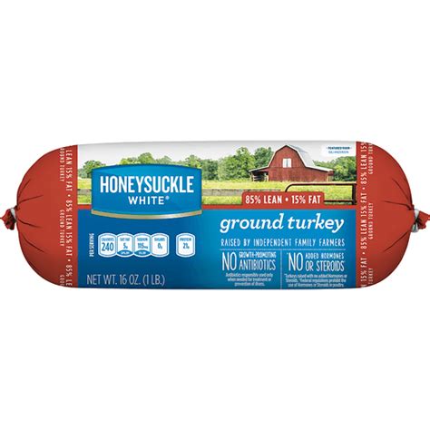 Honeysuckle Ground Turkey Chub Frozen Meat Martins Super Markets