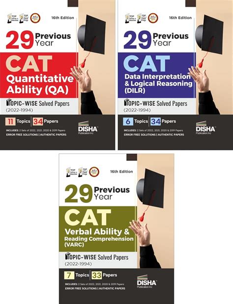 29 Previous Year Cat Qa Dilr And Varc Topic Wise Solved Papers 2022
