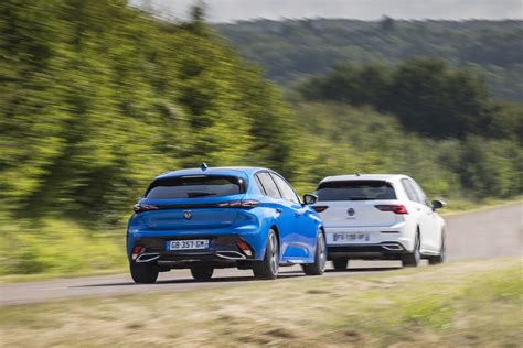 Photo 5 Face à face Volkswagen Golf et Peugeot 308 hybride 2021