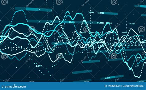 Stock Market Graph Big Data Visualization Investment Graph Concept D Rendering Stock