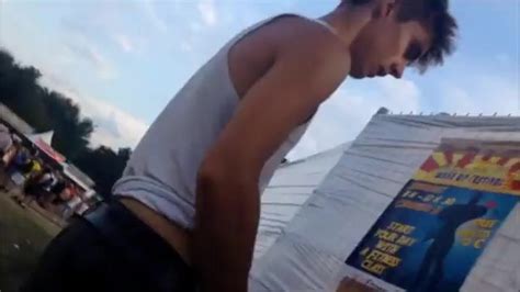 Public Pissing Guys Festival Urinal Spy