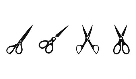 Premium Vector Sleek Scissors Design Elements