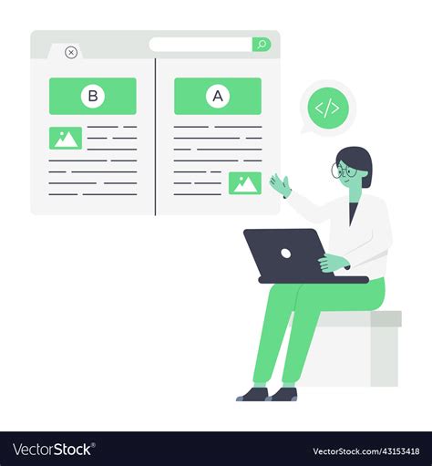 Ab Testing Royalty Free Vector Image VectorStock