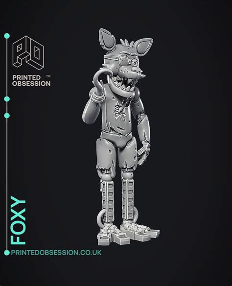 Foxy Fnaf Fan Art 3d Model By Printedobsession On Thangs