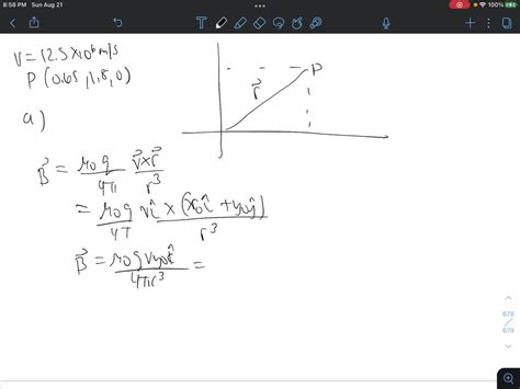 Solved Problem A Pc Point Charge Is Moving Along The X