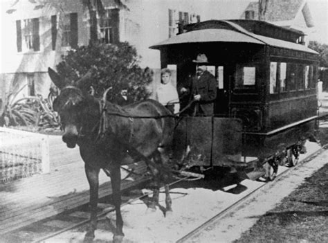 Florida Memory • Mule Drawn Streetcar Palm Beach Florida