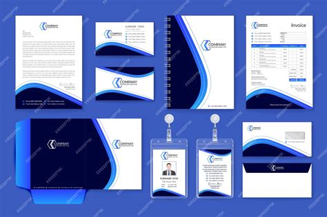 Официальный макет фирменного стиля университета для набора канцелярских