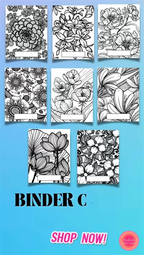 Binder Cover Coloring Pages Binder Covers Coloring Pages For