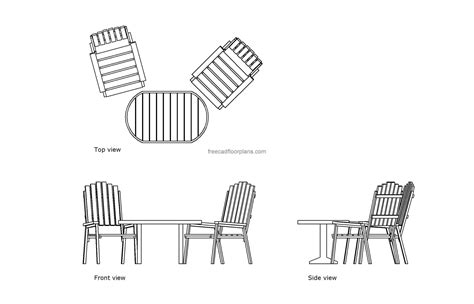 Outdoor Chair 2d Cad Blocks At Jessica Hincks Blog