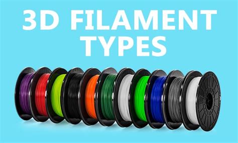 3d Printer Filament Types Chart Xzyk