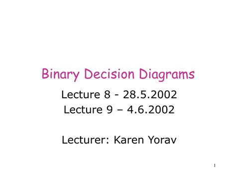 Ppt Binary Decision Diagrams Powerpoint Presentation Free Download