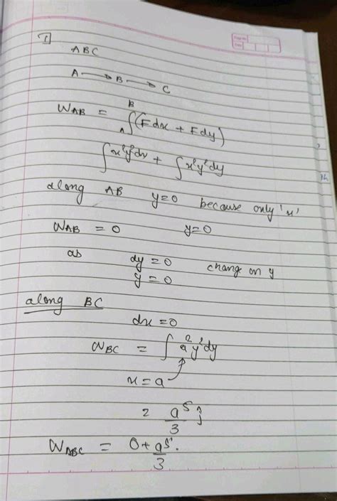 A Force F X Yi Xy J N Acts On A Particle Which Moves In The XY Plane A M Find