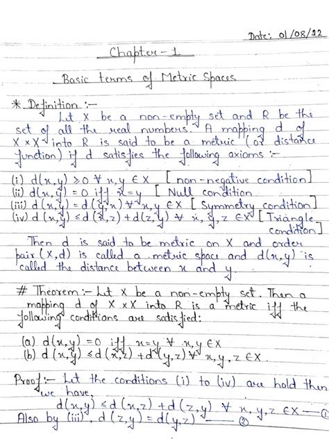 Metric Space 1 Pdf General Topology Topology