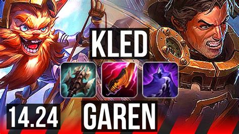 Kled Vs Garen Top Rank 7 Kled Kr Master 1424 Youtube