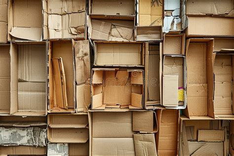 Collection Of Empty Cardboard Boxes Stock Illustration Illustration