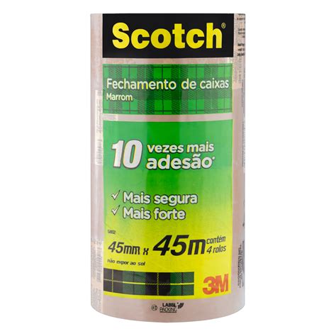 FITA EMPACOTAMENTO MARROM SCOTCH MM X M UNIDADES GTIN EAN UPC Cadastro