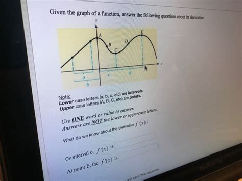 Solved Given The Graph Of A Function Answer The Following Chegg