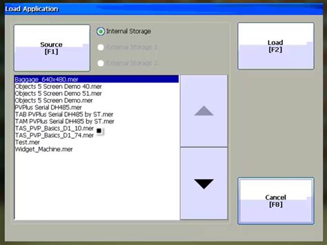PanelView Plus MER Runtime Load Set Default Application The Automation Blog