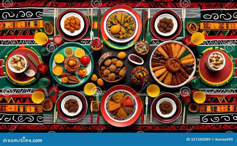 Traditional Kwanzaa Symbols Imani Means Faith Vector Icon And Lettering