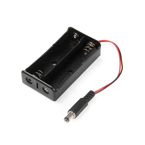 2 X 1 5v Aa Battery Holder With Dc2 1 Power Jack Darkoct02