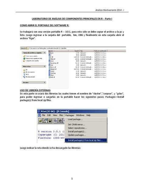 Laboratorio De Análisis De Componentes Principales En R Parte1 Pdf