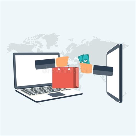 On Line Shopping And Payment Methods Mobile Payments Stock Illustration Illustration Of Give