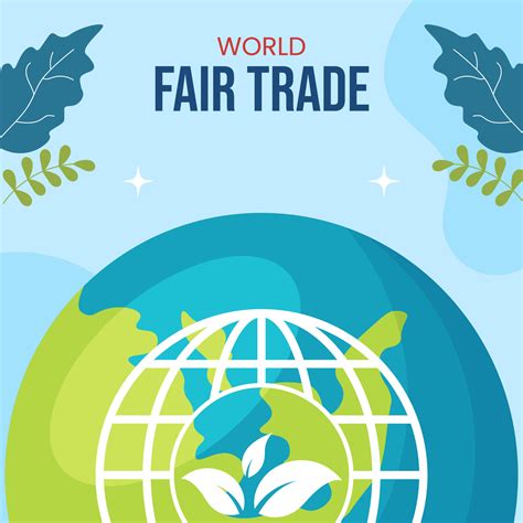 World Fair Trade Day Social Media Background Illustration Cartoon Hand