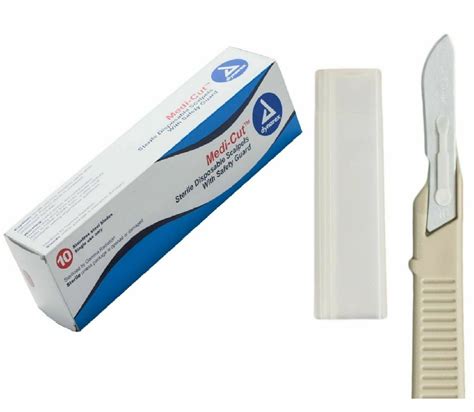 Dynarex 4110 Disposable Sterile Surgical Scalpels 10 Plastic Handle