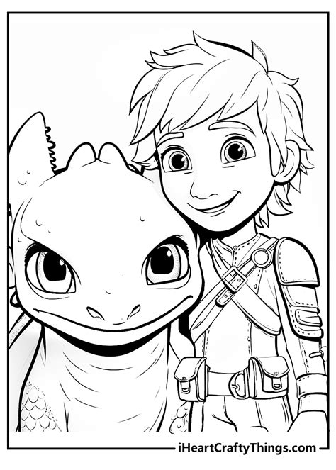 How To Train Your Dragon Hiccup Coloring Page