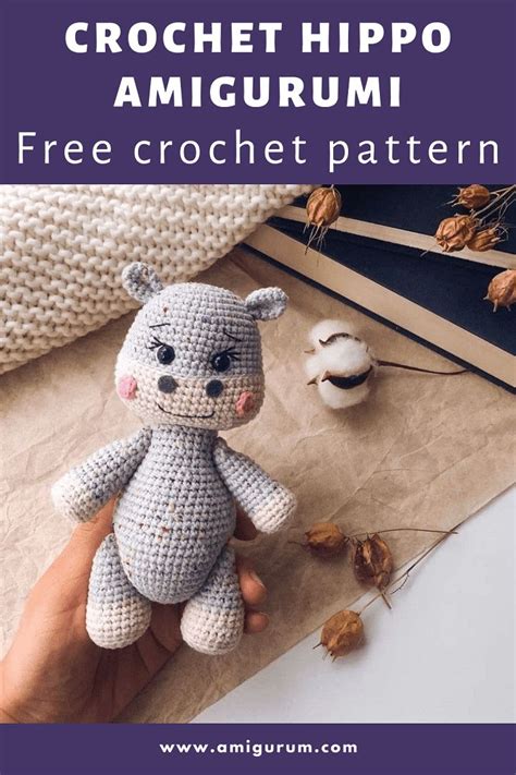 Free Crochet Hippo Pattern Amiguroom Toys Crochet Hippo Amigurumi