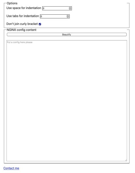Nginx Beautifier · Github