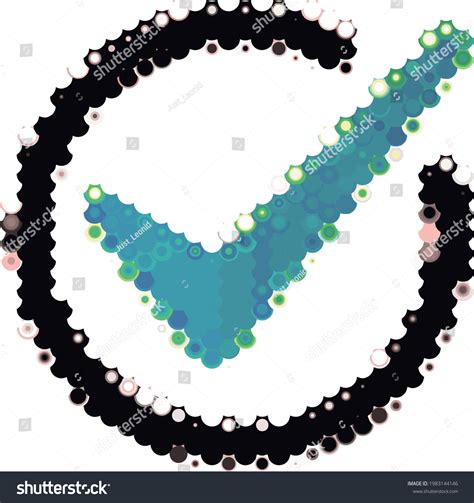 Various Colored Check Marks Questionnaires Stock Vector Royalty Free