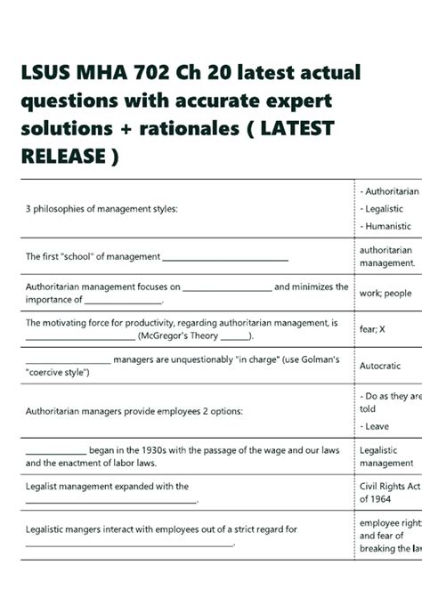 Lsus Mha Exams Complete Compilation Bundle Stuvia Us