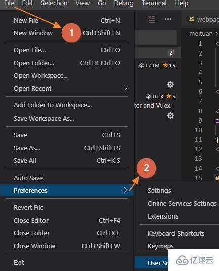 vscode如何设置vue模板代码 软件技术 亿速云