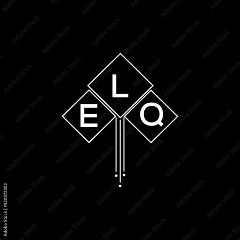 Elq Letter Logo Design With White Background In Illustrator Elq Vector Logo Modern Alphabet