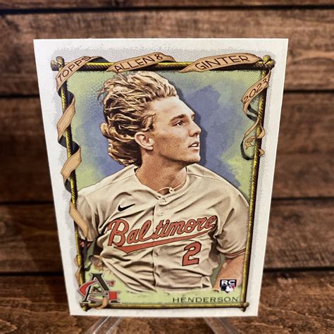 2023 Topps Allen And Ginter Gunnar Henderson Sp Short Print Rookie Rc
