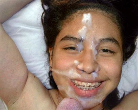 Carla Gets Cum On Her Brace Face Pic