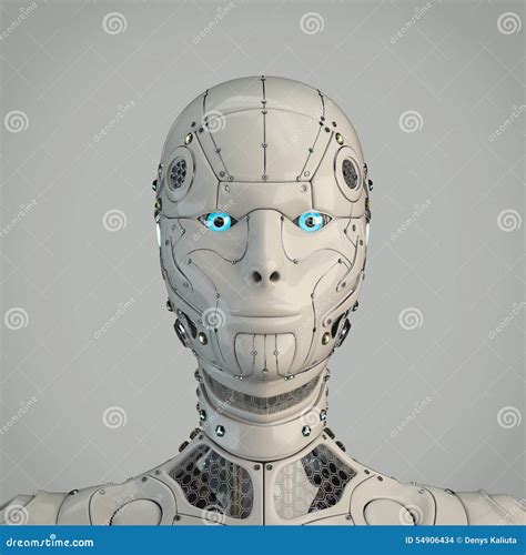 Robogirl Head Stock Illustration Illustration Of Concept 54906434
