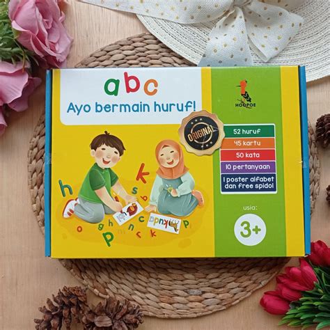 Abc Ayo Bermain Huruf Cari Susun Tulis Hapus Kartu Kata Stok Kosong Toko Muslim
