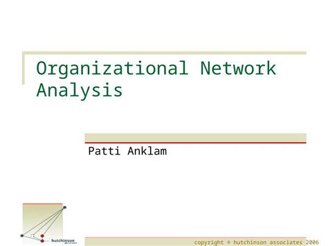 Ppt Organizational Network Analysis Dokumen Tips