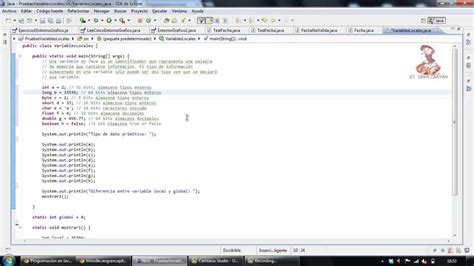 Aprende A Programar En Java Variables Locales ámbito Datos