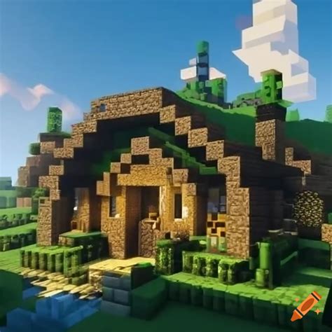 Hobbit House In A Minecraft World On Craiyon