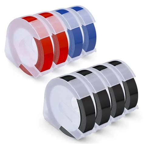 8pcs Compatible For Dymo 3d Plastic Embossing Label Maker 3 8 Inch 9 8