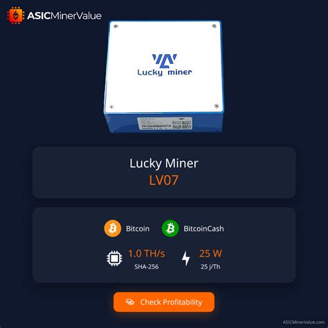 Lucky Miner Lv07 1th S Sha 256 Майнер Прибыльность Характеристики и Лучшие Цены